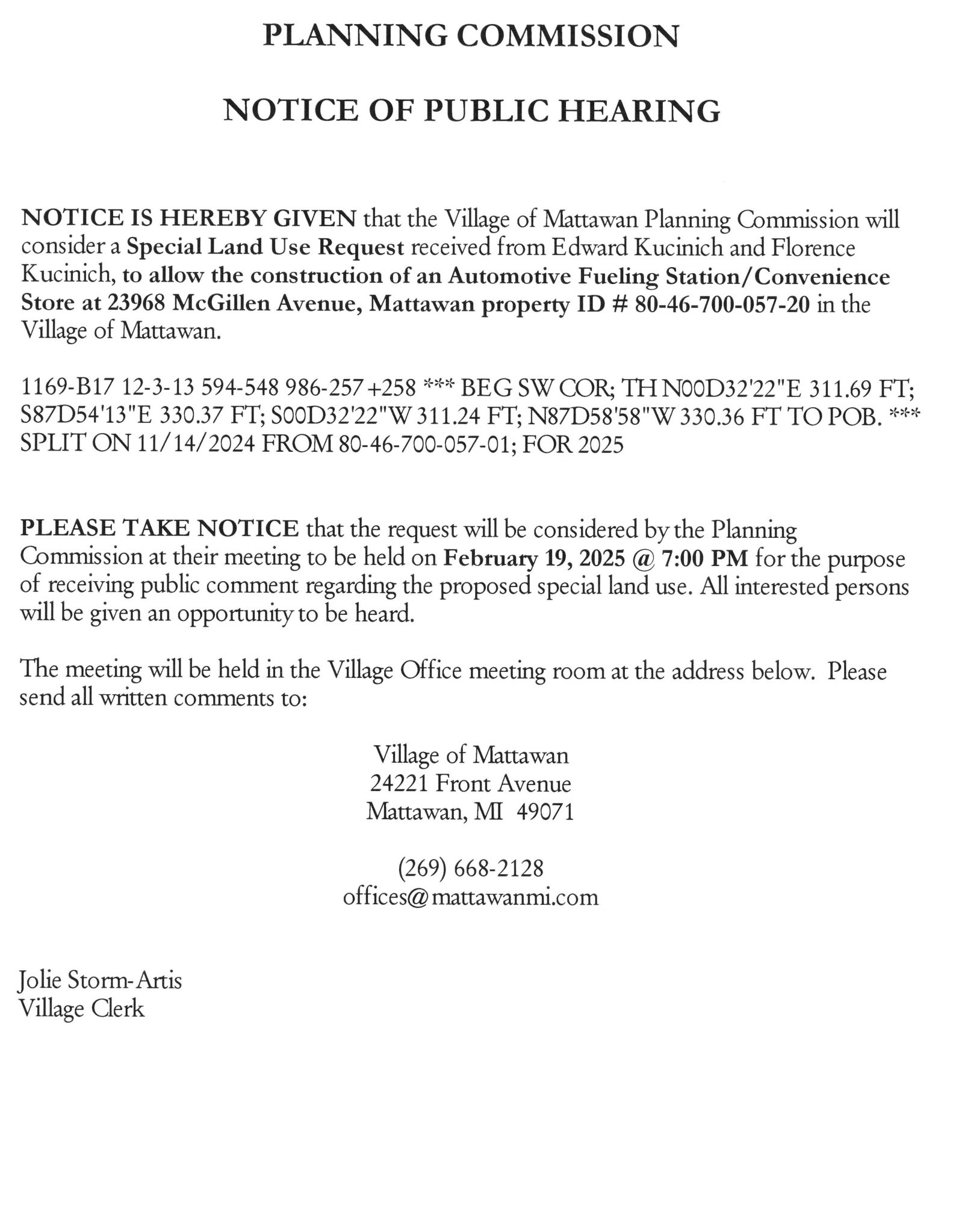 The Village of Mattawan